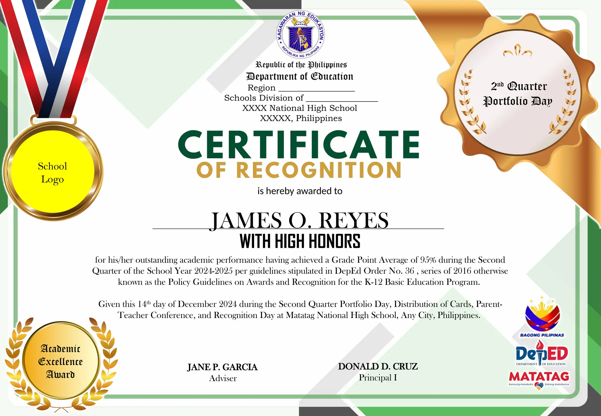 Certificate of Recognition for deped 9.pptx