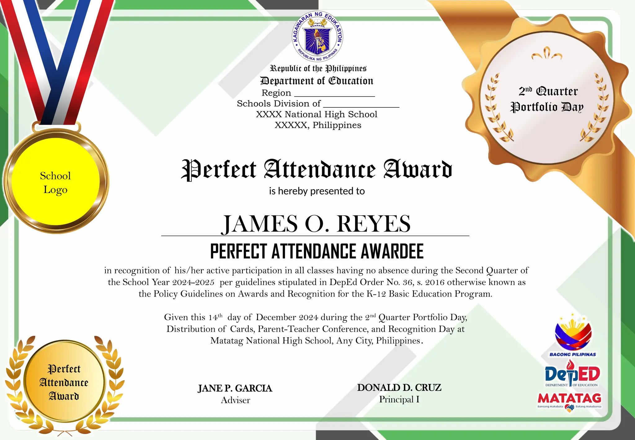 Certificate of Recognition for deped 9.pptx