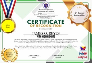 Certificate of Recognition for deped 9.pptx