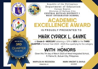 CERTIFICATE OF RECOGNITION AWARDS of honors.pdf