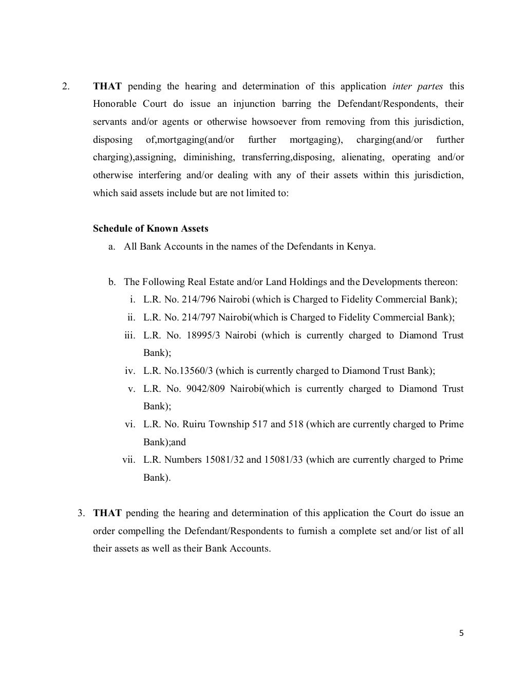 Certificate of Urgency 4