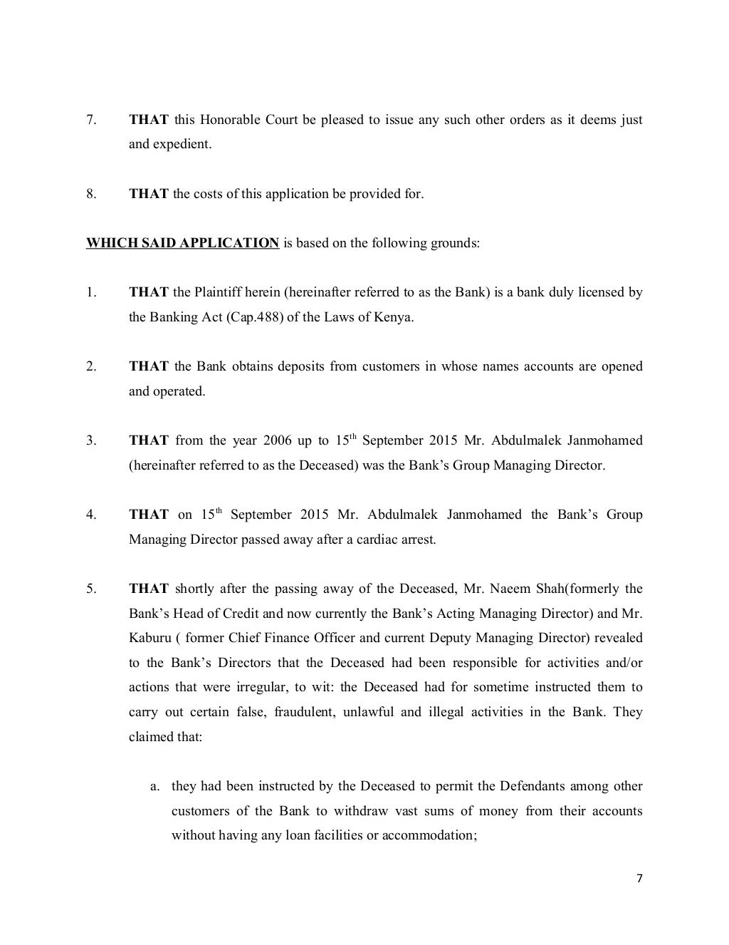 Certificate of Urgency 4