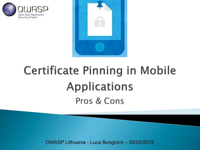 Certificate Pinning in Mobile Applications | PDF