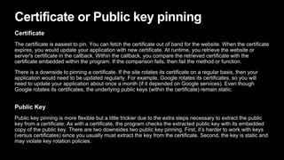 Certificate pinning v certificate transparency | PPT