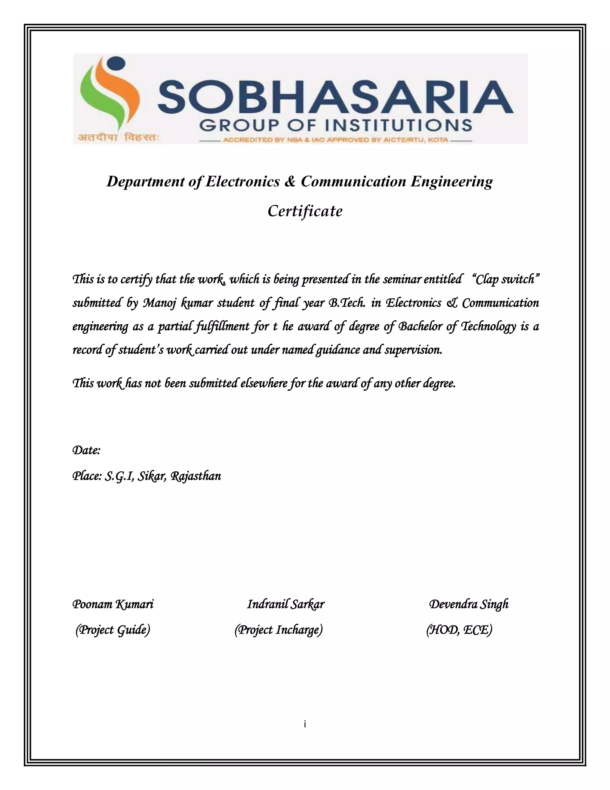 Certificate project ece prem (2) | DOCX