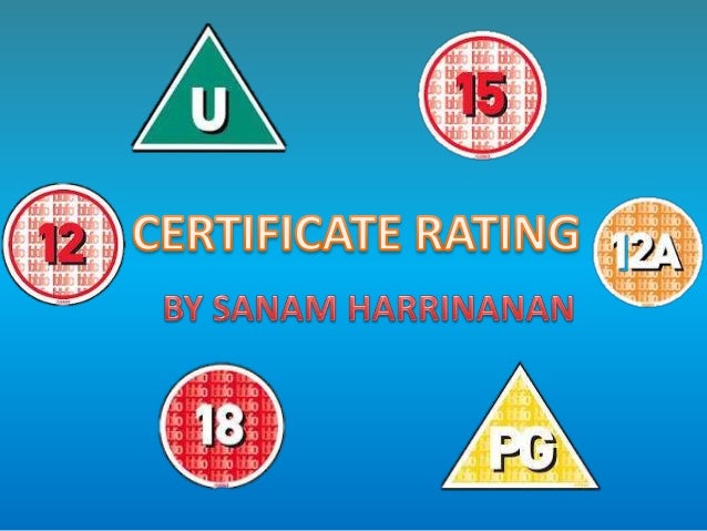 Certificate Rating