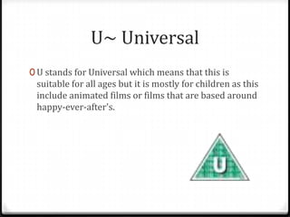 Certificate ratings | PPTX | Entertainment