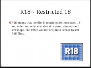 Certificate ratings | PPTX | Entertainment