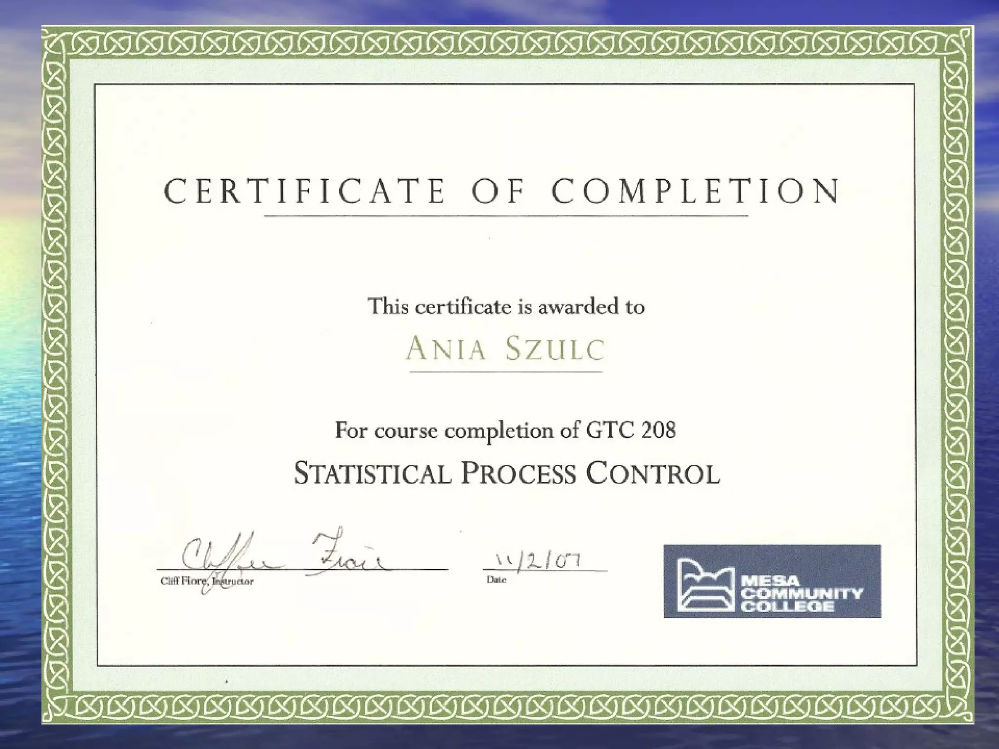Ania ( Anna ) Certificates | PPT