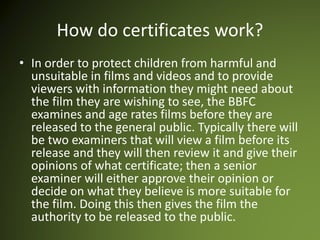Film Certificates | PPTX