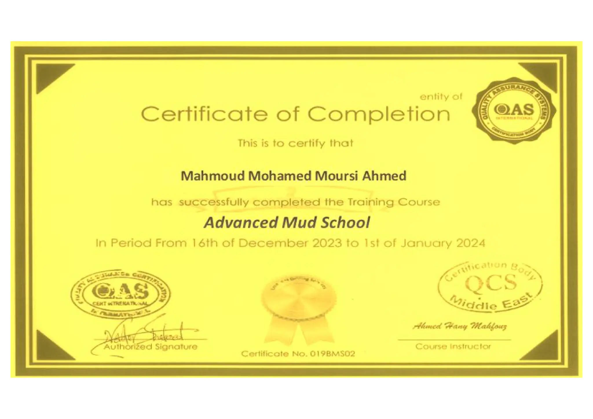 Certificates - Mahmoud Mohamed Moursi Ahmed | PPT Certificates - Mahmoud Mohamed Moursi Ahmed | PPT