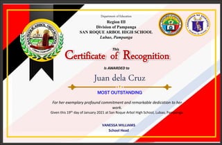 Certificates with honors | PPTX
