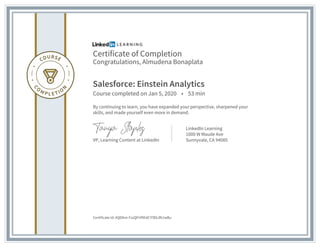 Salesforce Einstein Analytics | PDF