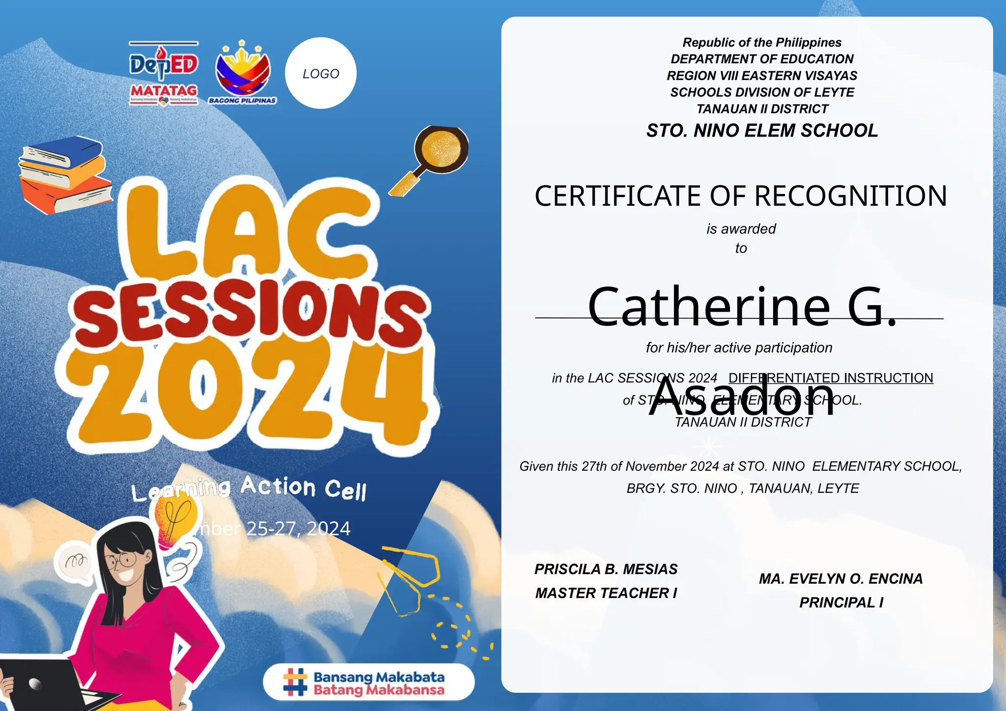 Certificates and Program - LAC Session 2024 Learning Action Cell.pptx