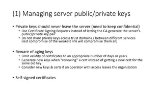 Certificates, PKI, and SSL/TLS for infrastructure builders and ...