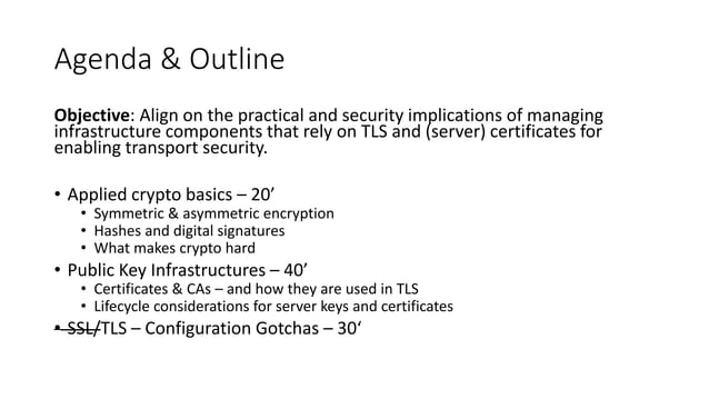 Certificates, PKI, and SSL/TLS for infrastructure builders and ...