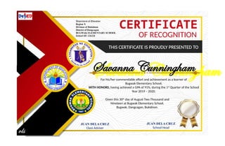 CERTIFICATES for future reference: Quarter 1 and 2 | PPT