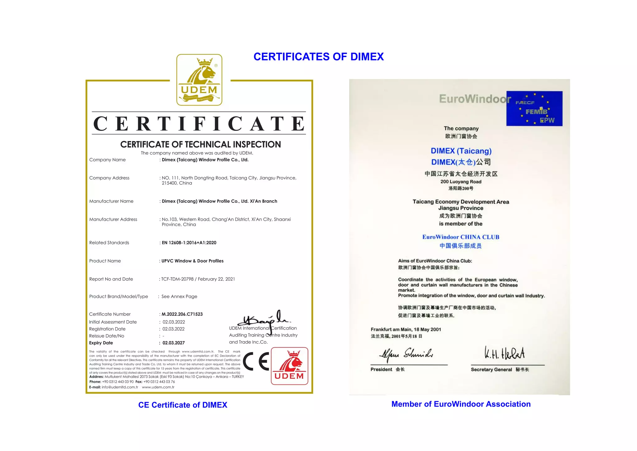 certificates of DIMEX.pdf | Business and Finance