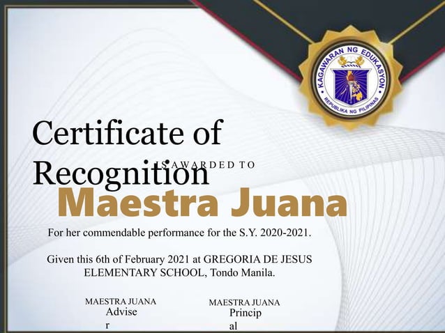 CERTIFICATE TEMPLATES FOR SCHOOL GRADUATION, RECOGNITION | PPT