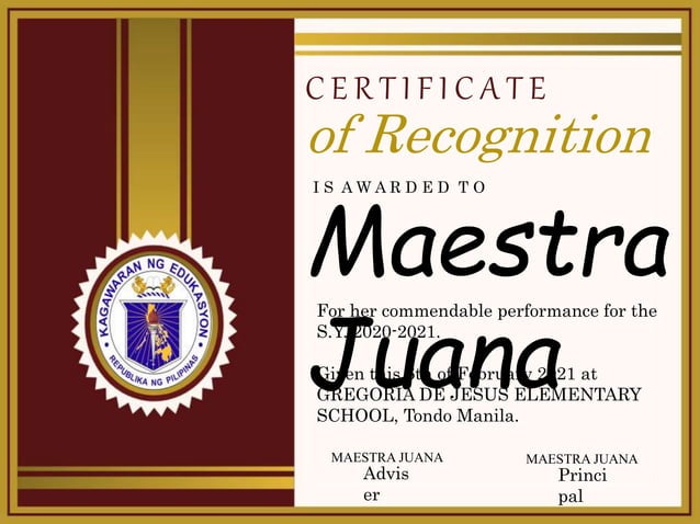 CERTIFICATE TEMPLATES FOR SCHOOL GRADUATION, RECOGNITION | PPTX