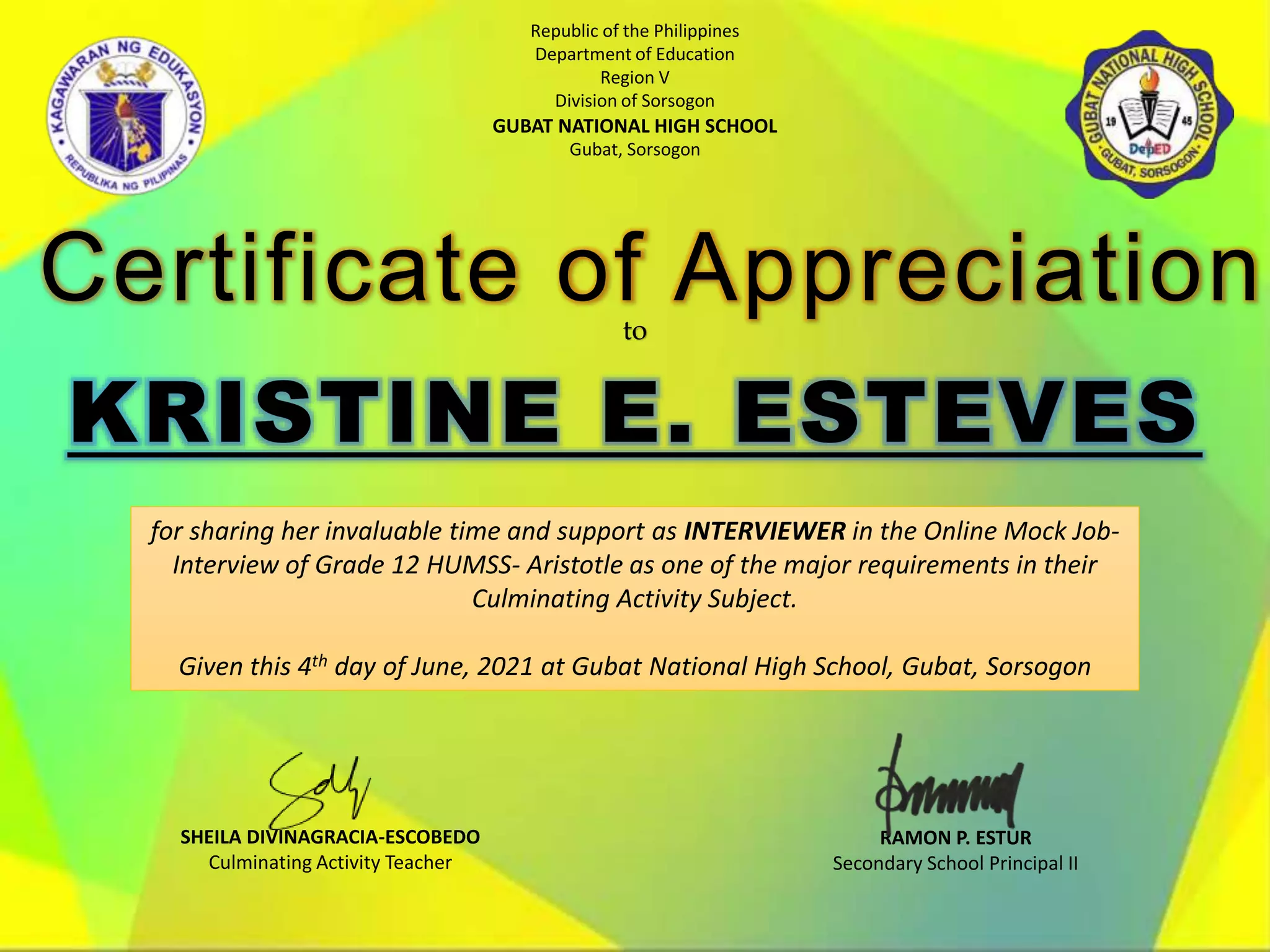 Certificate with Honors.pptx