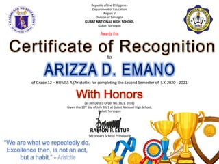 Certificate with Honors.pptx