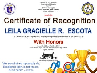 Certificate with Honors.pptx