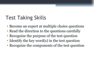 Certification Exam Test Taking Skills | PPT