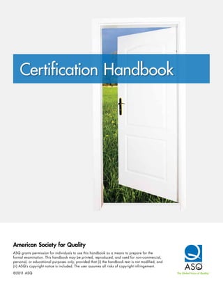 Certification handbook | PDF