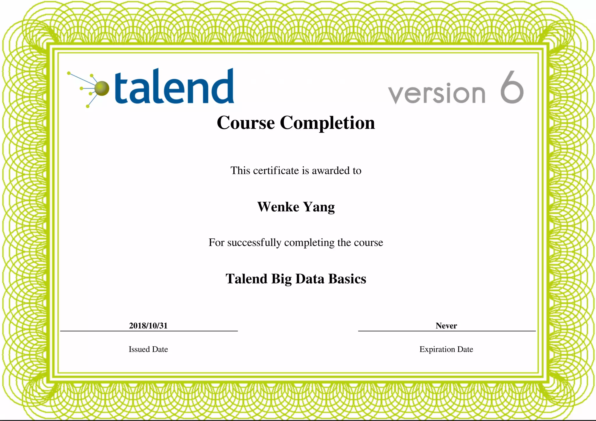 Certification talend-big-data-basics | PDF