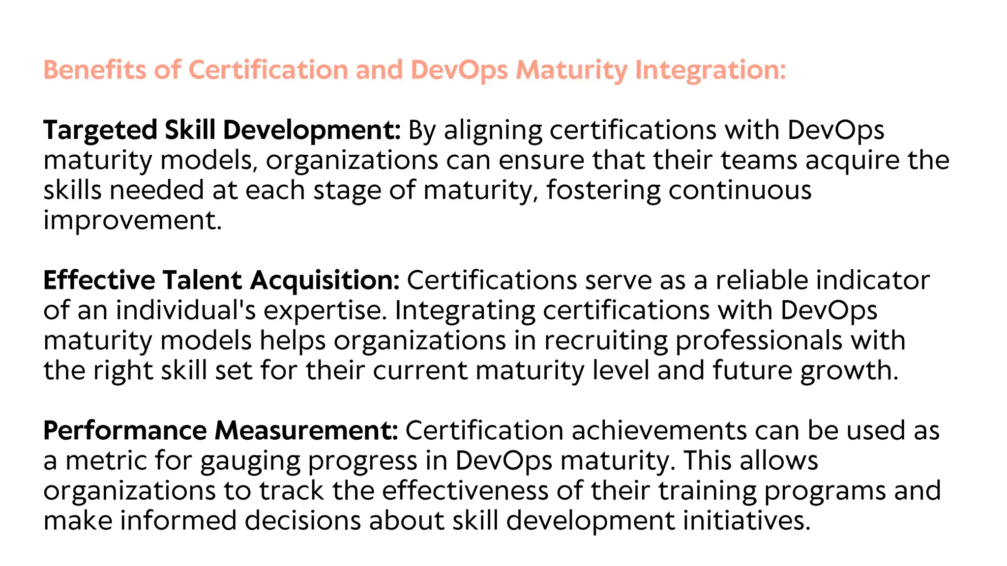 Certification And Devops Maturity Models Assessing And Advancing Practices Pptx