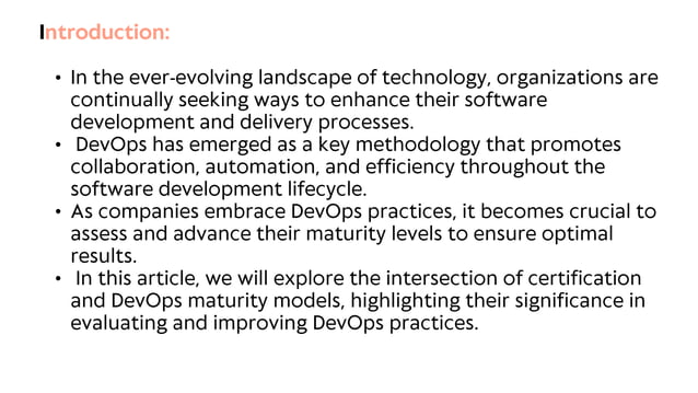 Certification and DevOps Maturity Models Assessing and Advancing Practices.pptx