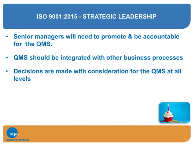 Certification Body Approach to ISO 9001:2015 by NQA | PPTX