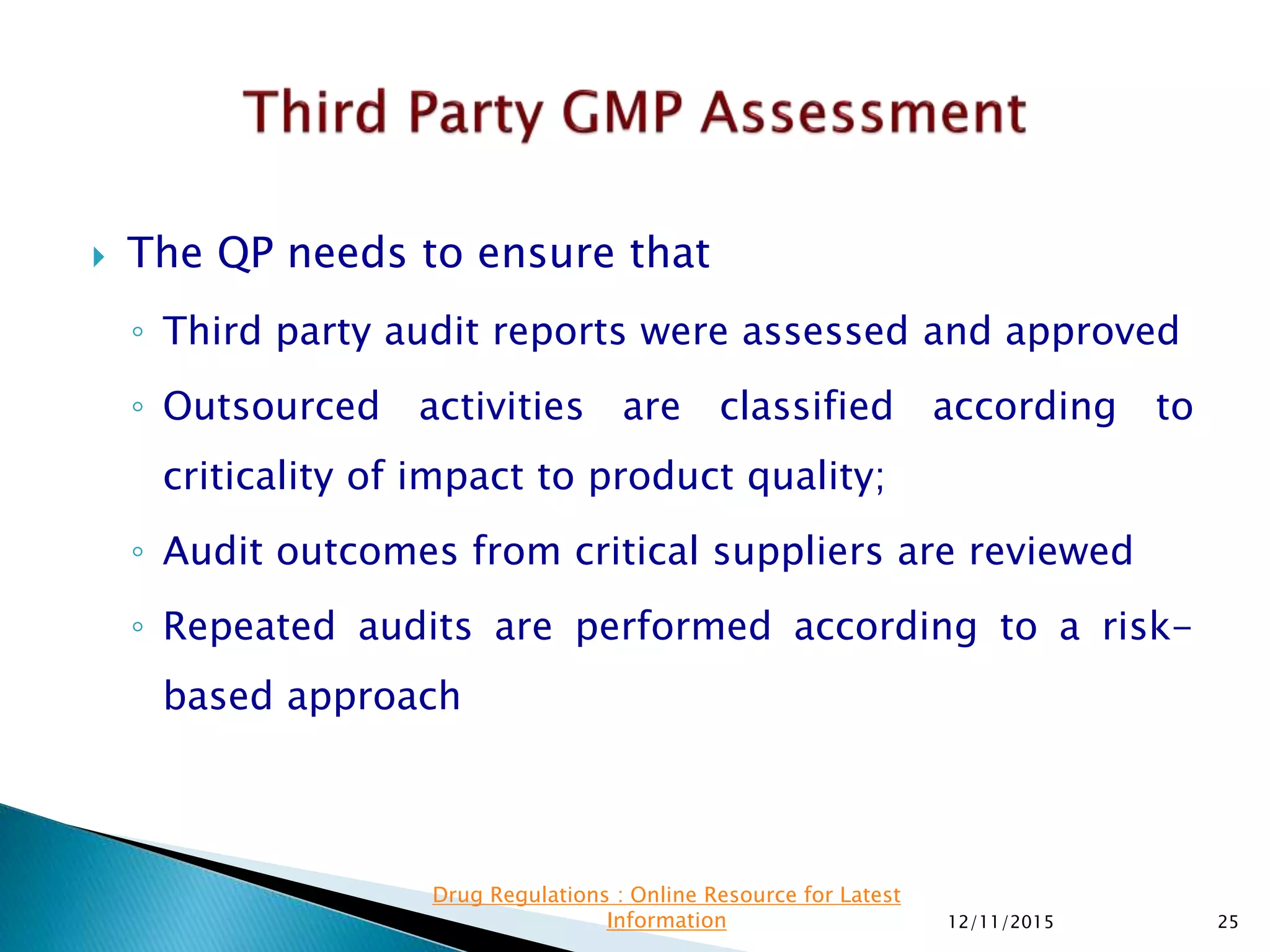 Presentation on EU GMP Annex 16 - Certification by QP | PPTX
