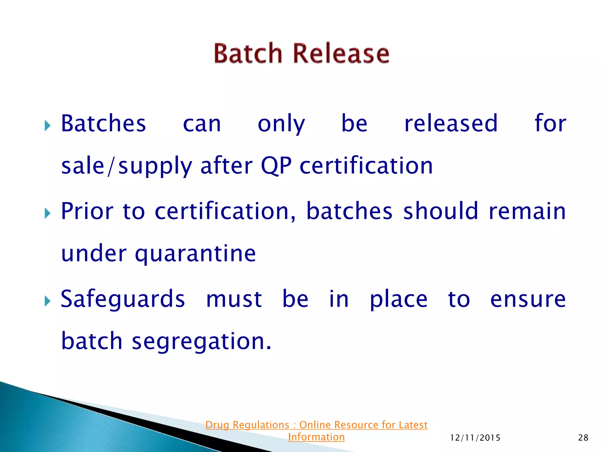 Presentation on EU GMP Annex 16 - Certification by QP | PPTX