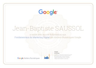 Certification Google Digital Active | PDF