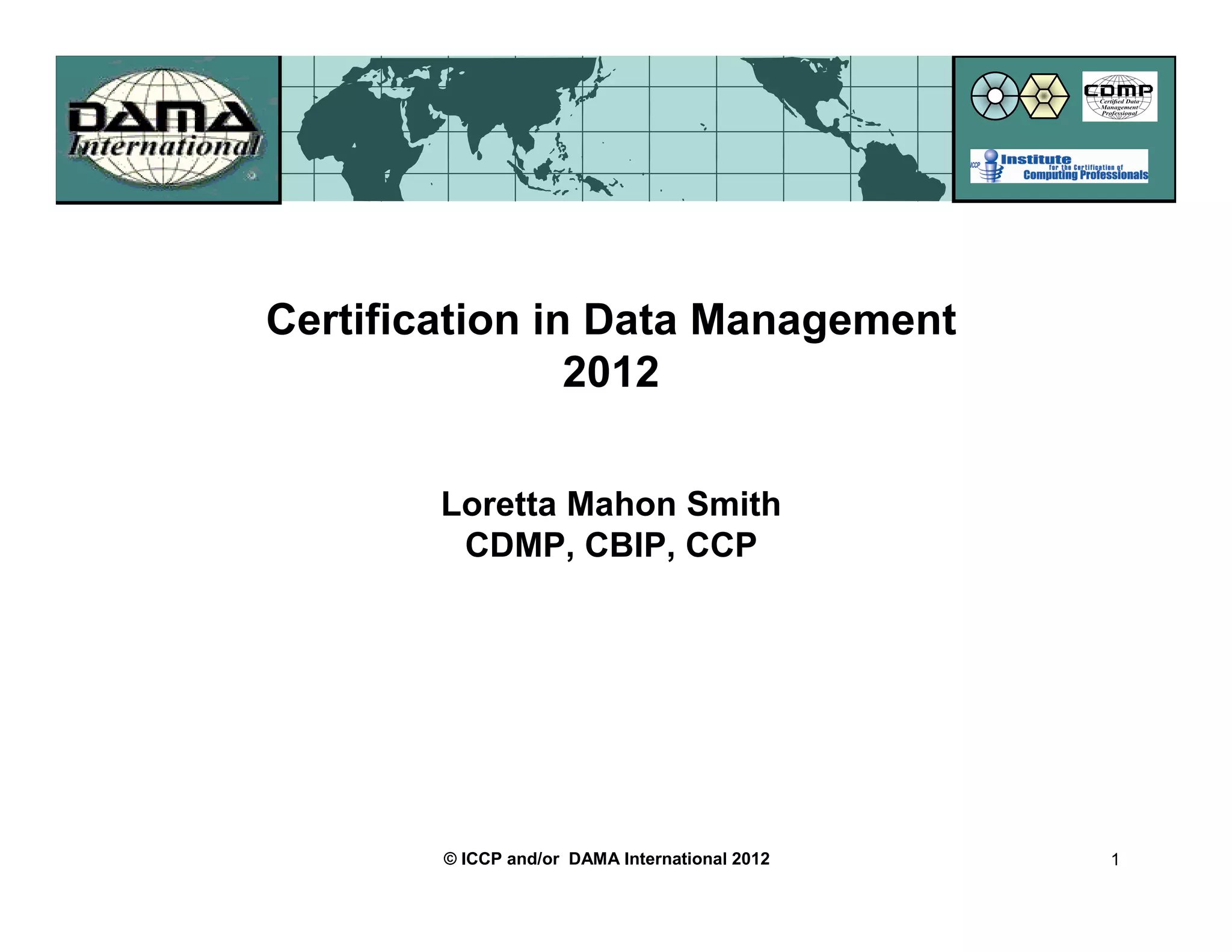 Certification in Data Management | PDF | Databases | Computer Software and Applications