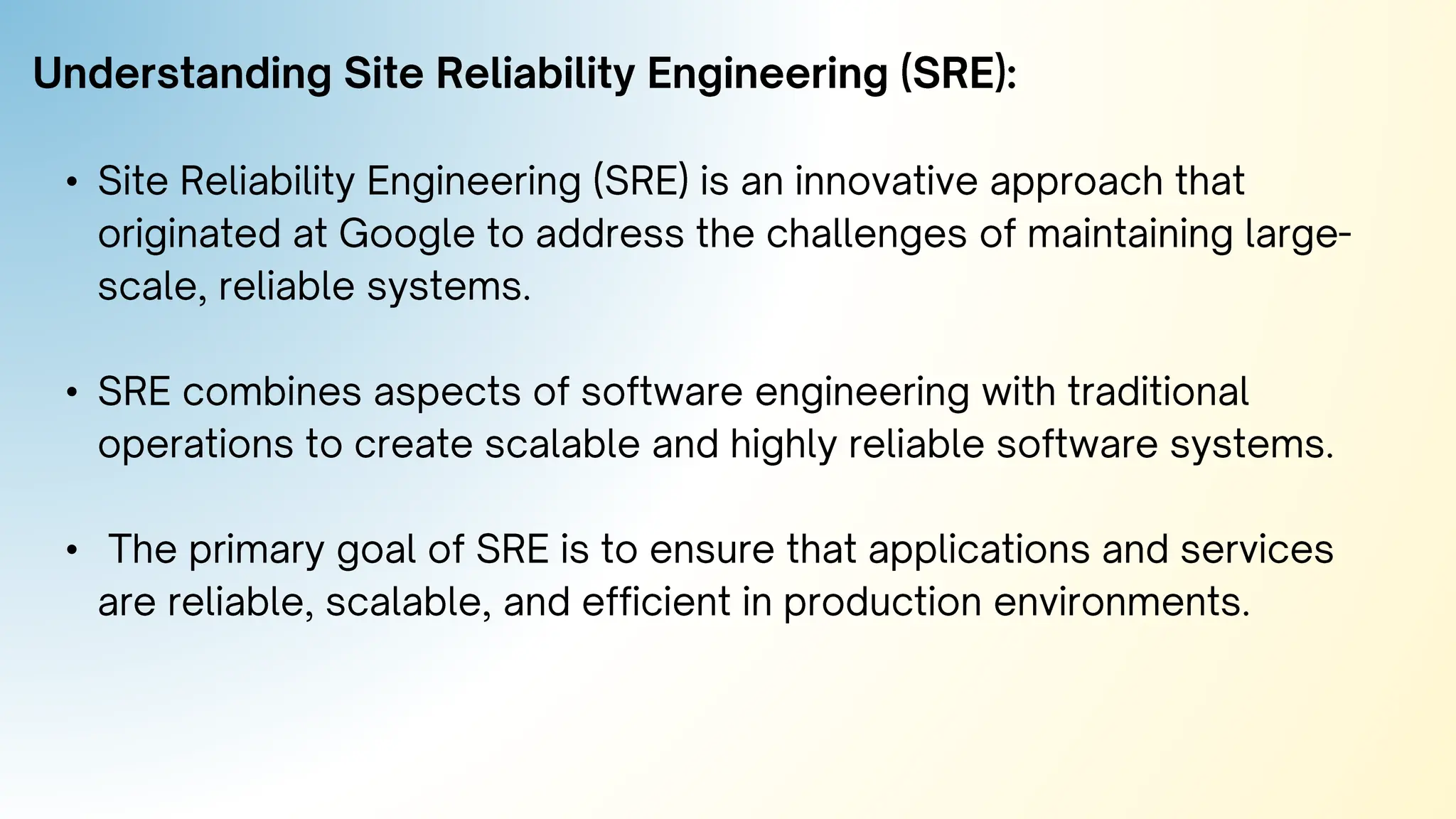Certification in Site Reliability Engineering (SRE) Applying DevOps ...