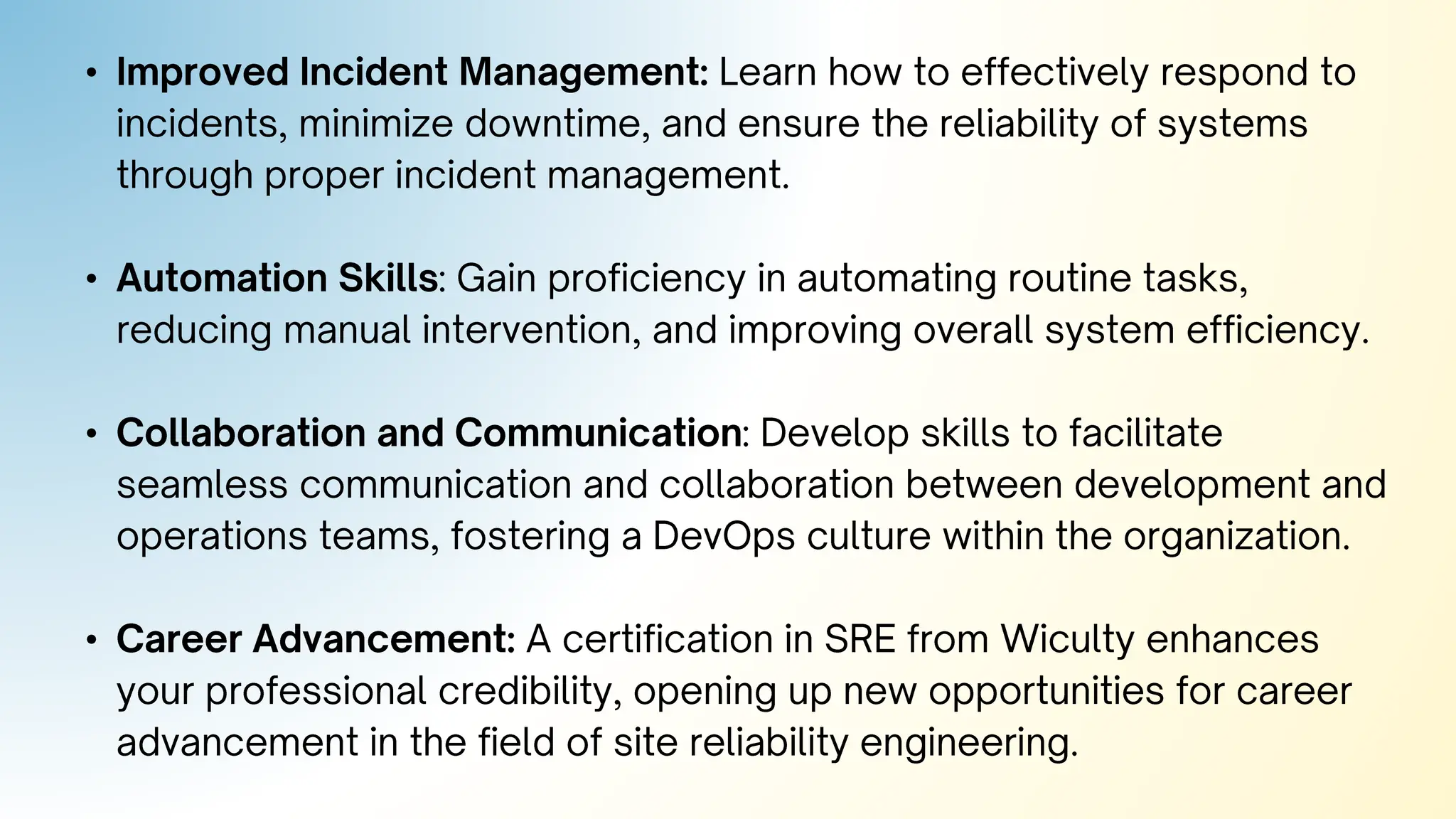 Certification in Site Reliability Engineering (SRE) Applying DevOps Principles to Operations.pptx