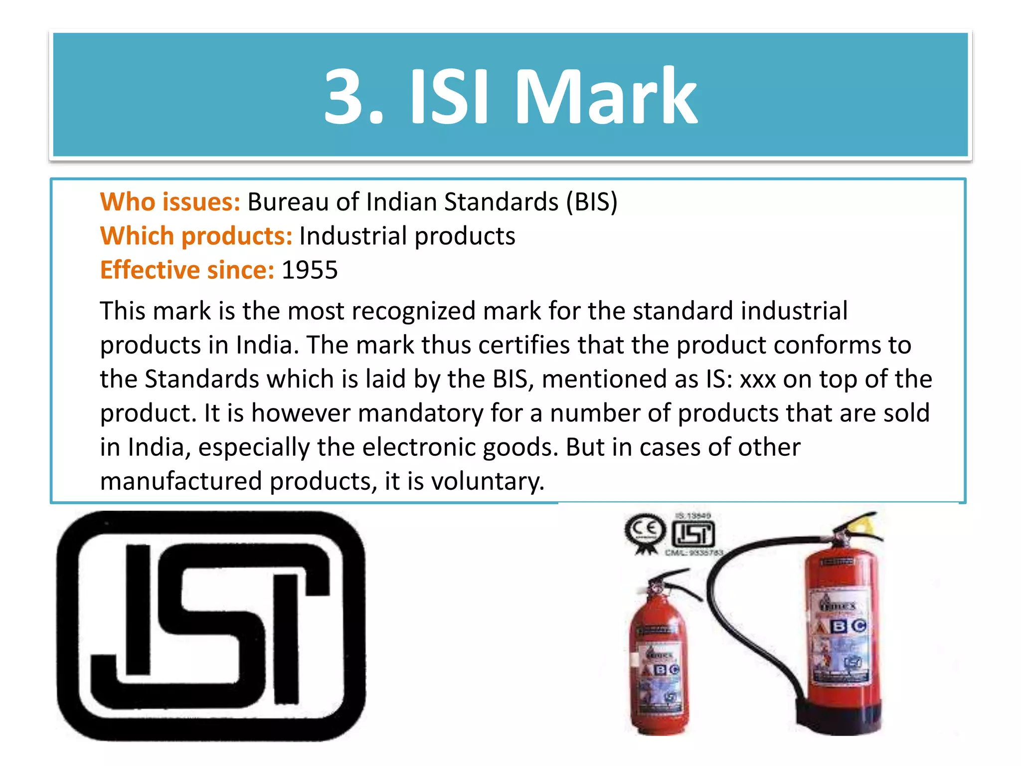Certification marks in india | PPTX
