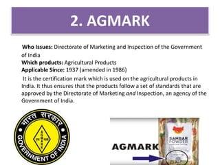Certification marks in india | PPT