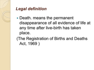 Certification of death | PPTX