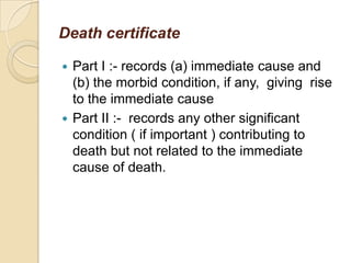 Certification of death | PPTX