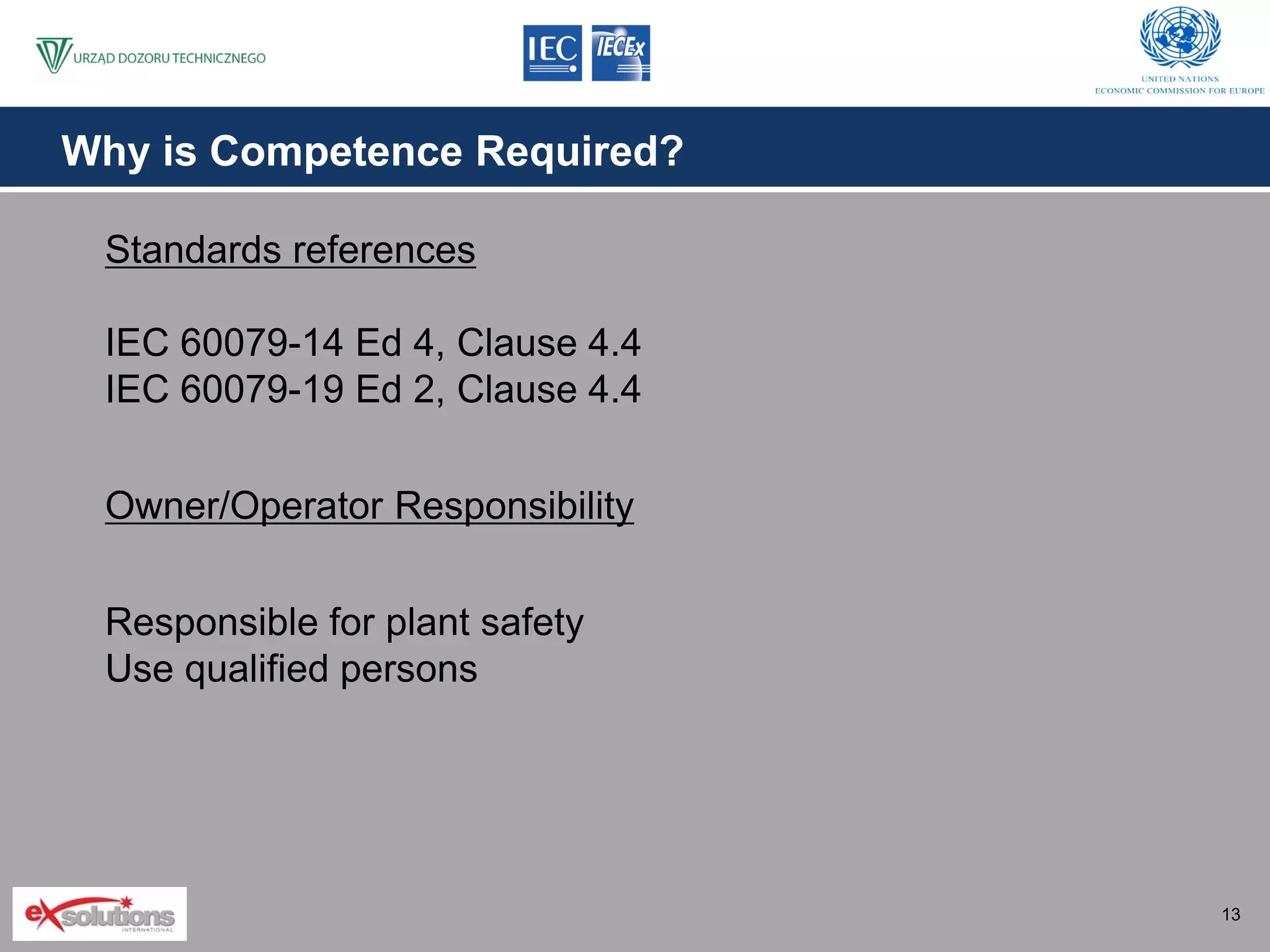 Certification of Personnel Competence (CoPC). IECEx | PDF