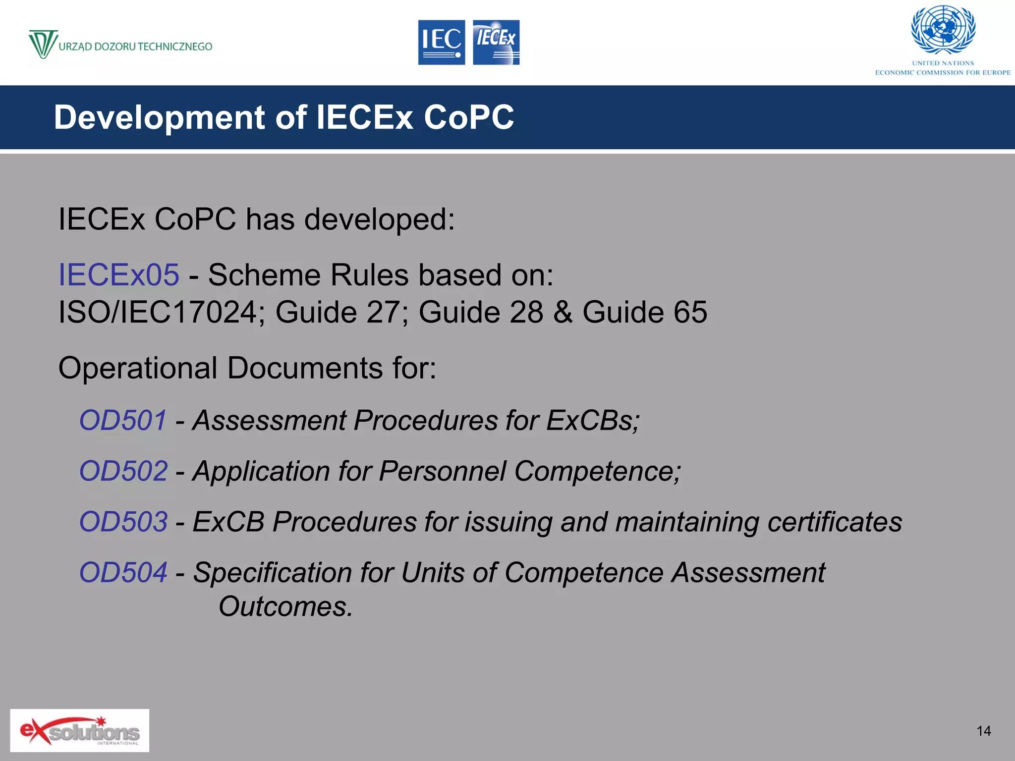 Certification of Personnel Competence (CoPC). IECEx | PDF
