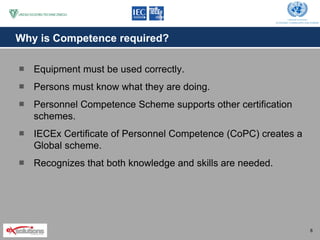 Certification of Personnel Competence (CoPC). IECEx | PDF