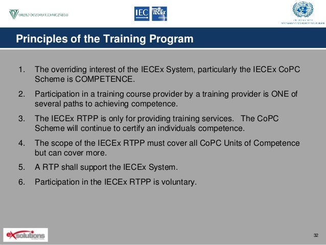 Certification of Personnel Competence (CoPC). IECEx