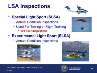 Operation and Maintenance of Light Sport Aircraft | PPT | Aviation ...