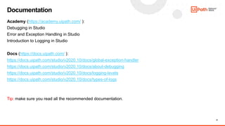Certification preparation - Error Handling and Troubleshooting recap.pptx
