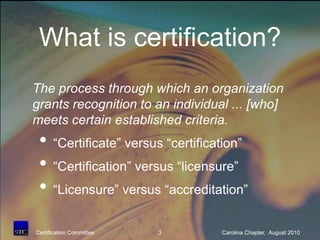 STC Certification Presentation | PPSX